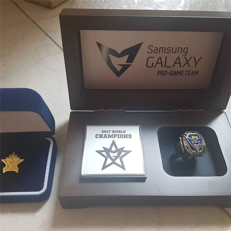 삼성 갤럭시 롤드컵 우승 반지 받았다